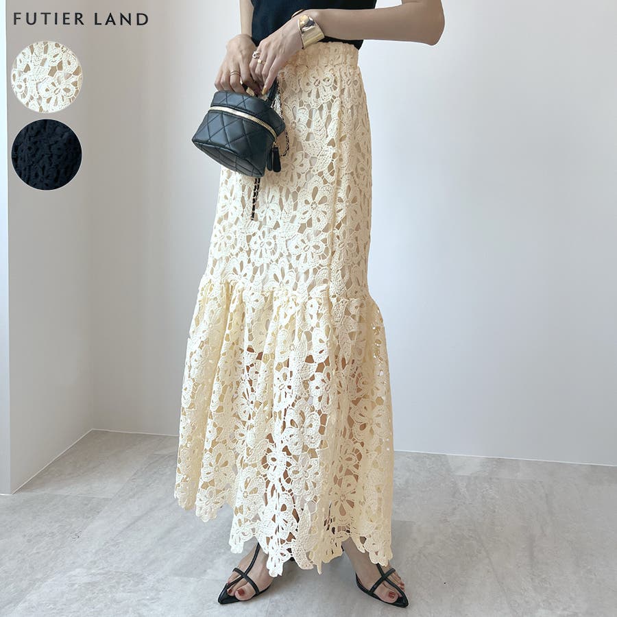 スカート フラワー フレア[品番：FI000008372]｜futier land（フューティアランド）のレディースファッション通販 ...