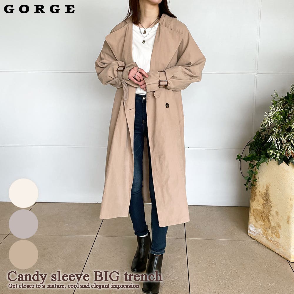 レディース トレンチコート ロング丈[品番：GORW0007566]｜GORGE （ゴージ）のレディースファッション通販｜SHOPLIST ...