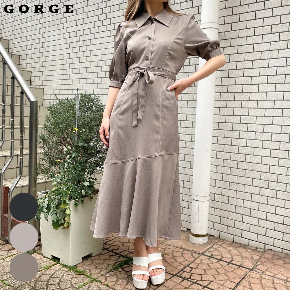 リネンライクマーメイドワンピース[品番：GORW0008779]｜GORGE （ゴージ）のレディースファッション通販｜SHOPLIST ...