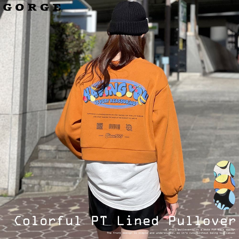 カラフルプリント裏起毛プルオーバー [品番：GORW0006565]｜GORGE （ゴージ）のレディースファッション通販｜SHOPLIST ...
