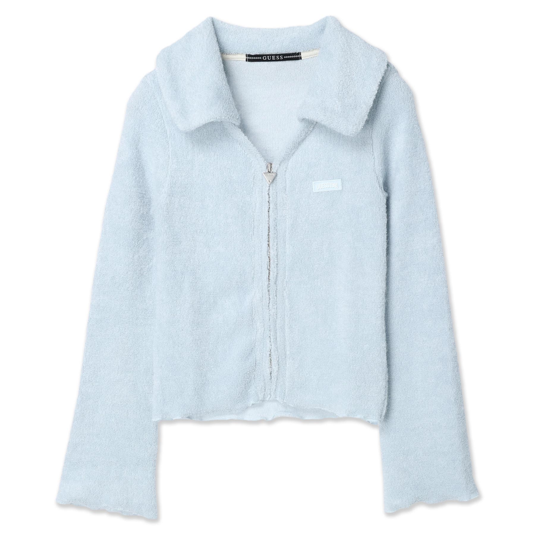 [GUESS] Flat Collar Terry Zip-Up[品番：GUEW0007858]｜GUESS【WOMEN】（ゲス）のレディース ...