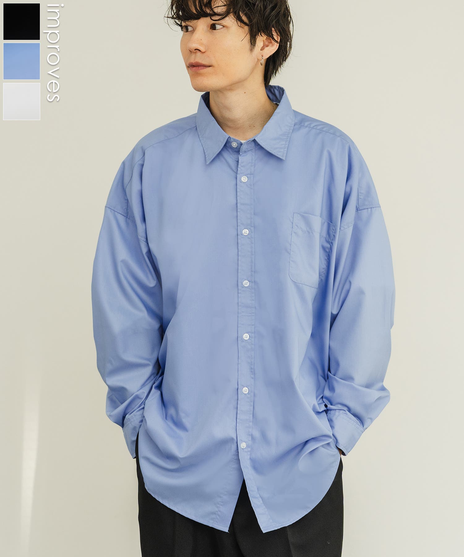 長袖シャツ メンズ NULL[品番：IP000007013]｜improves（インプローブス）のメンズファッション通販｜SHOPLIST（ショップリスト）