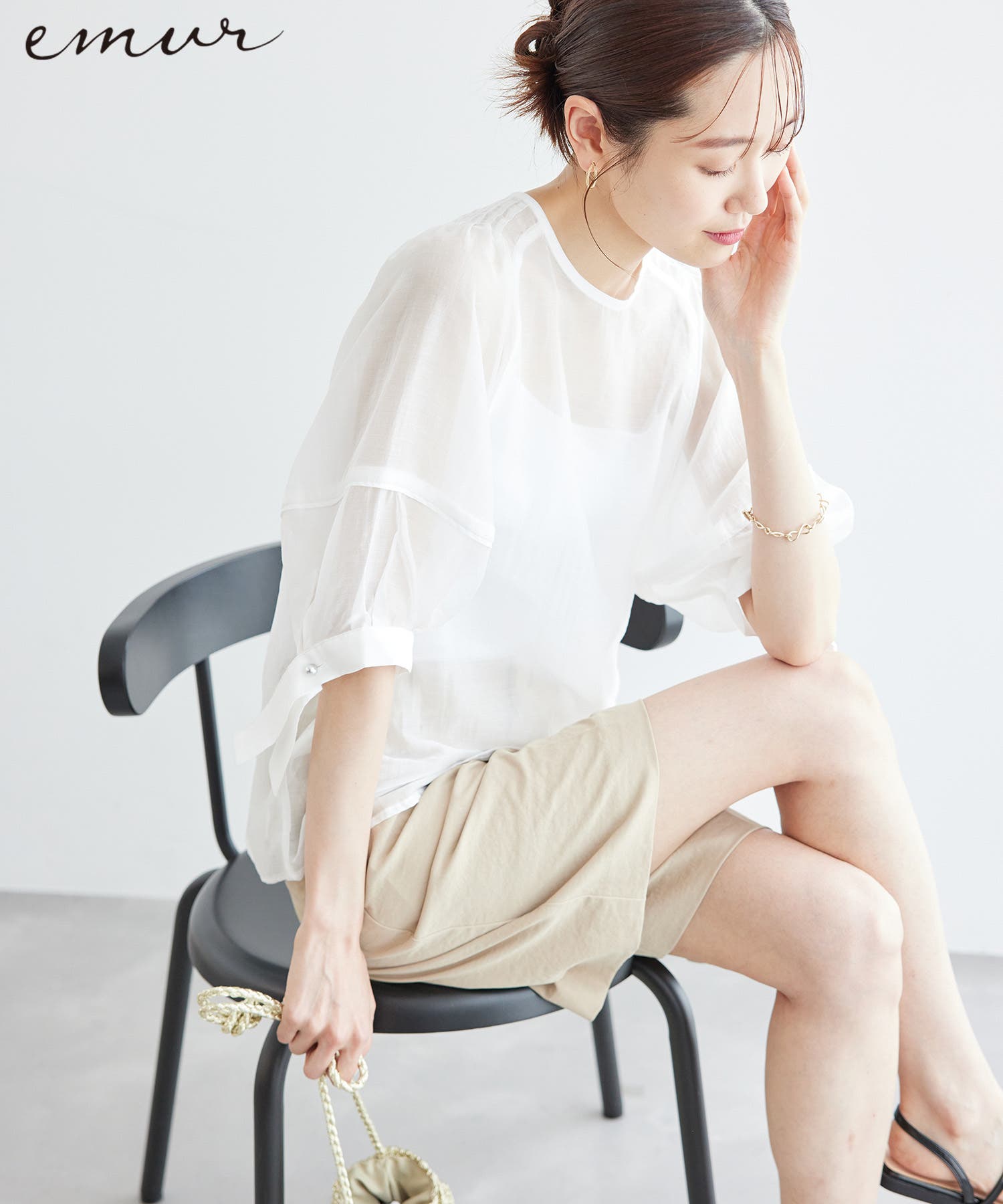 【emur/エミュール】シアーフリルカフスブラウス[品番：RPCW0044058]｜ROPE' PICNIC（ロペピクニック）のレディース ...