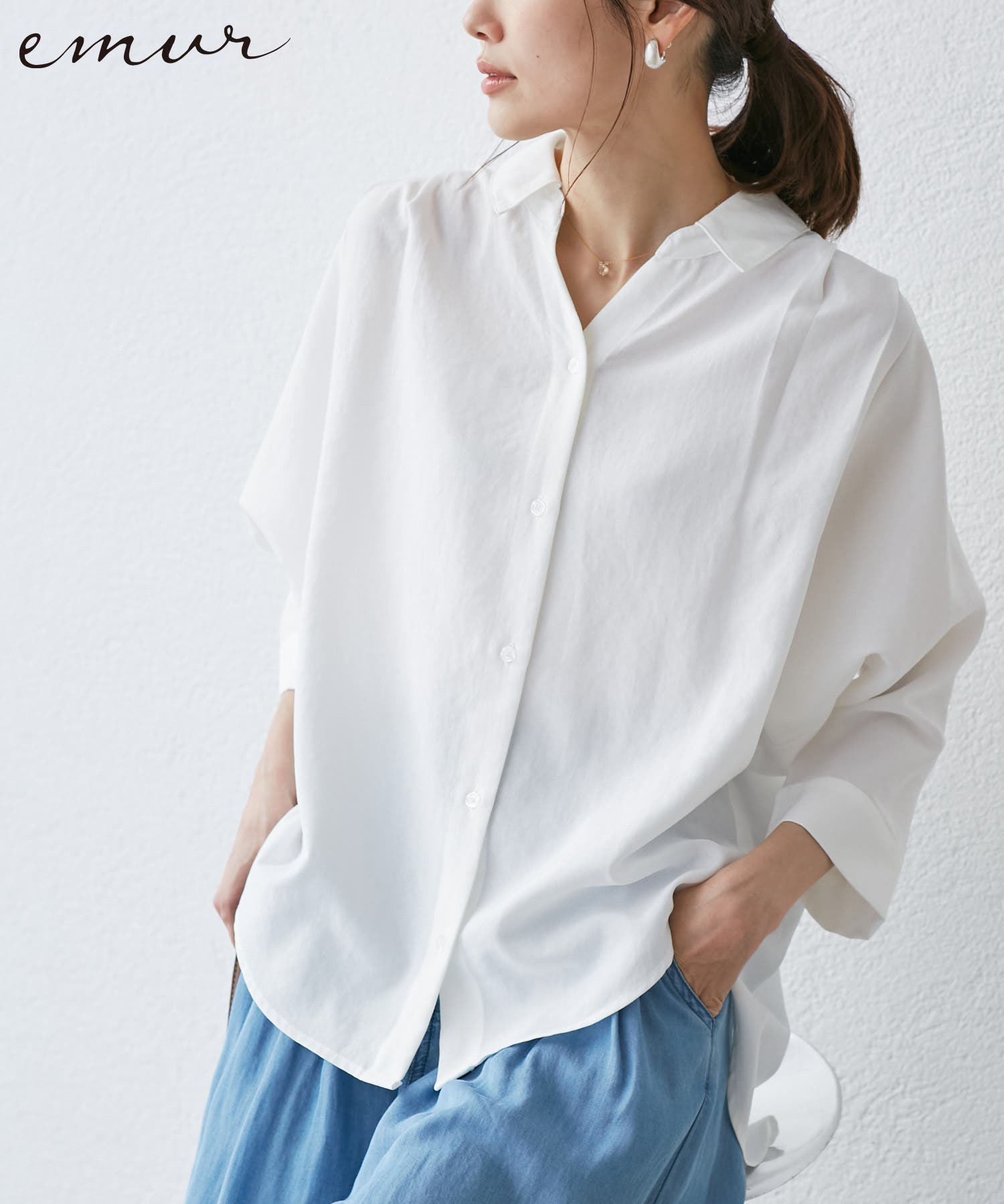 【emur/エミュール】バックVタックブラウス[品番：RPCW0049567]｜ROPE' PICNIC（ロペピクニック）のレディース ...