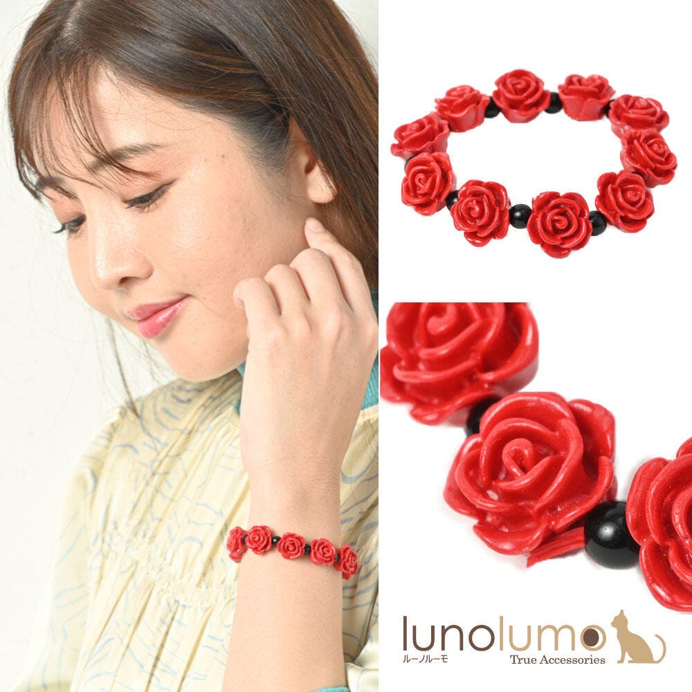 ブレスレット レディース バラ[品番：LNLA0008810]｜lunolumo（ルーノルーモ）のレディースファッション通販｜SHOPLIST ...