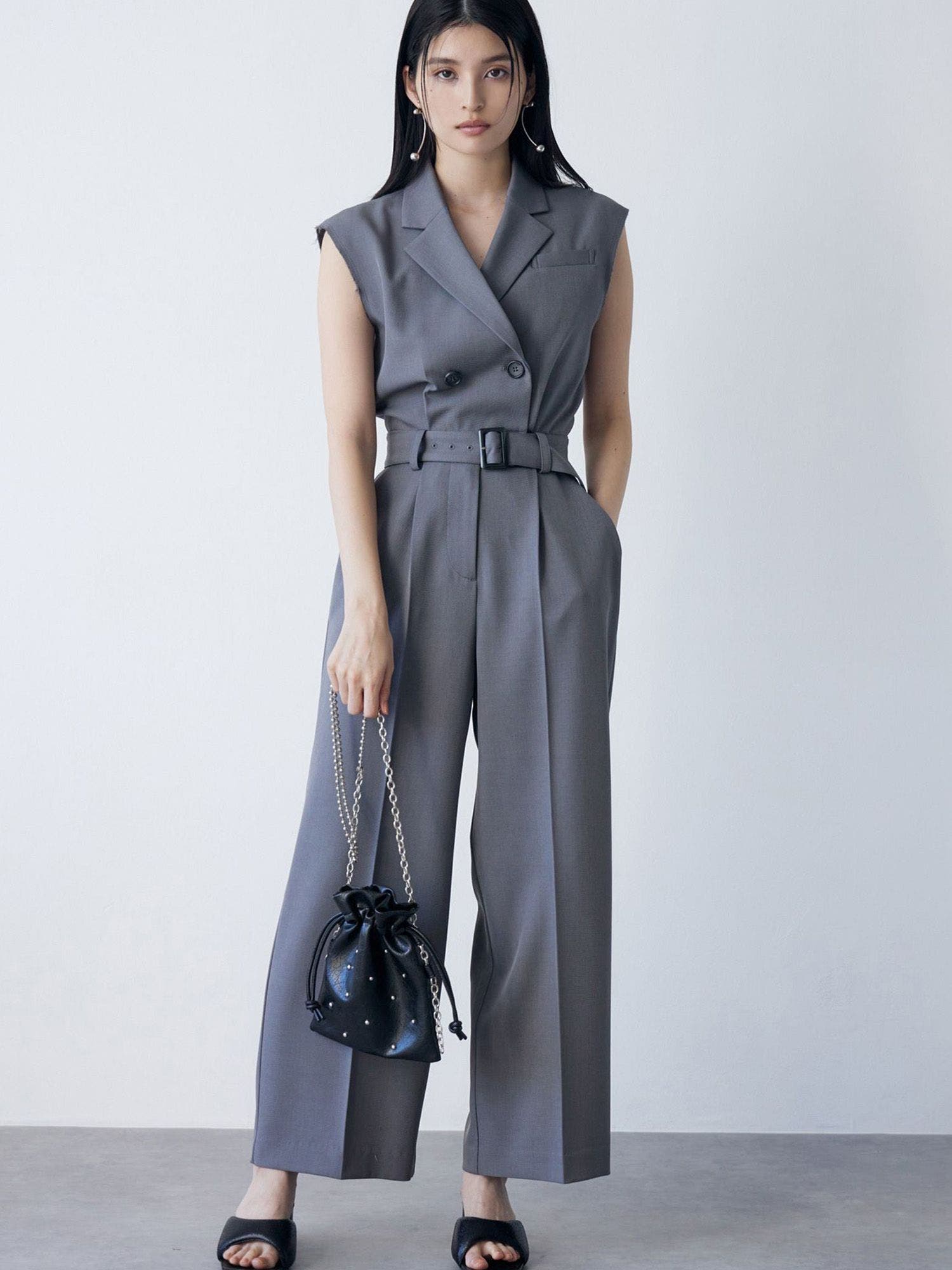 テーラードノースリオールインワン[品番：MKSW0063317]｜MURUA（ムルーア）のレディースファッション通販｜SHOPLIST（ショップリスト）