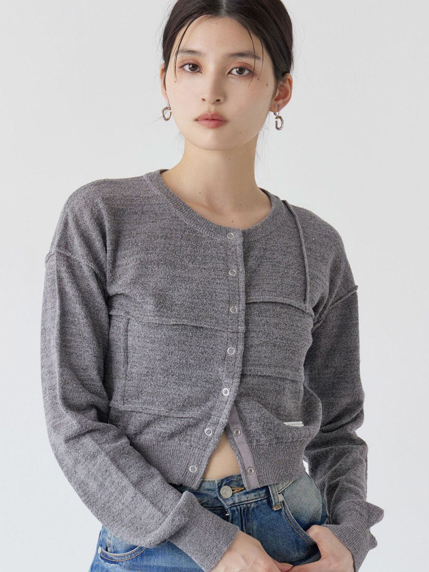 スウィッチングカーデ[品番：MKSW0064206]｜MURUA（ムルーア）のレディースファッション通販｜SHOPLIST（ショップリスト）