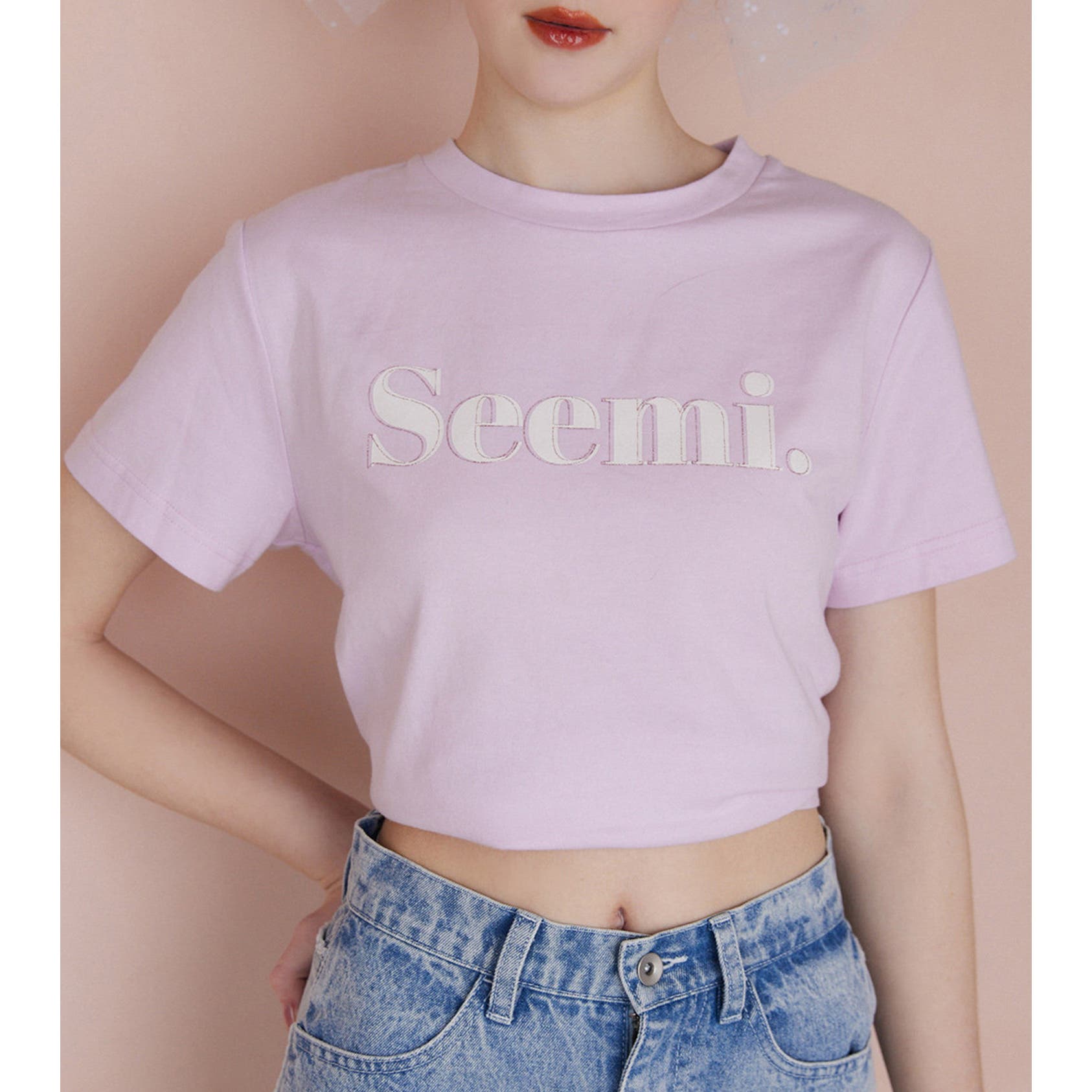 【Seemi.by NICE CLAUP】Seemi.ロゴTシャツ[品番：NCLW0015833]｜NICE CLAUP / OLIVE ...