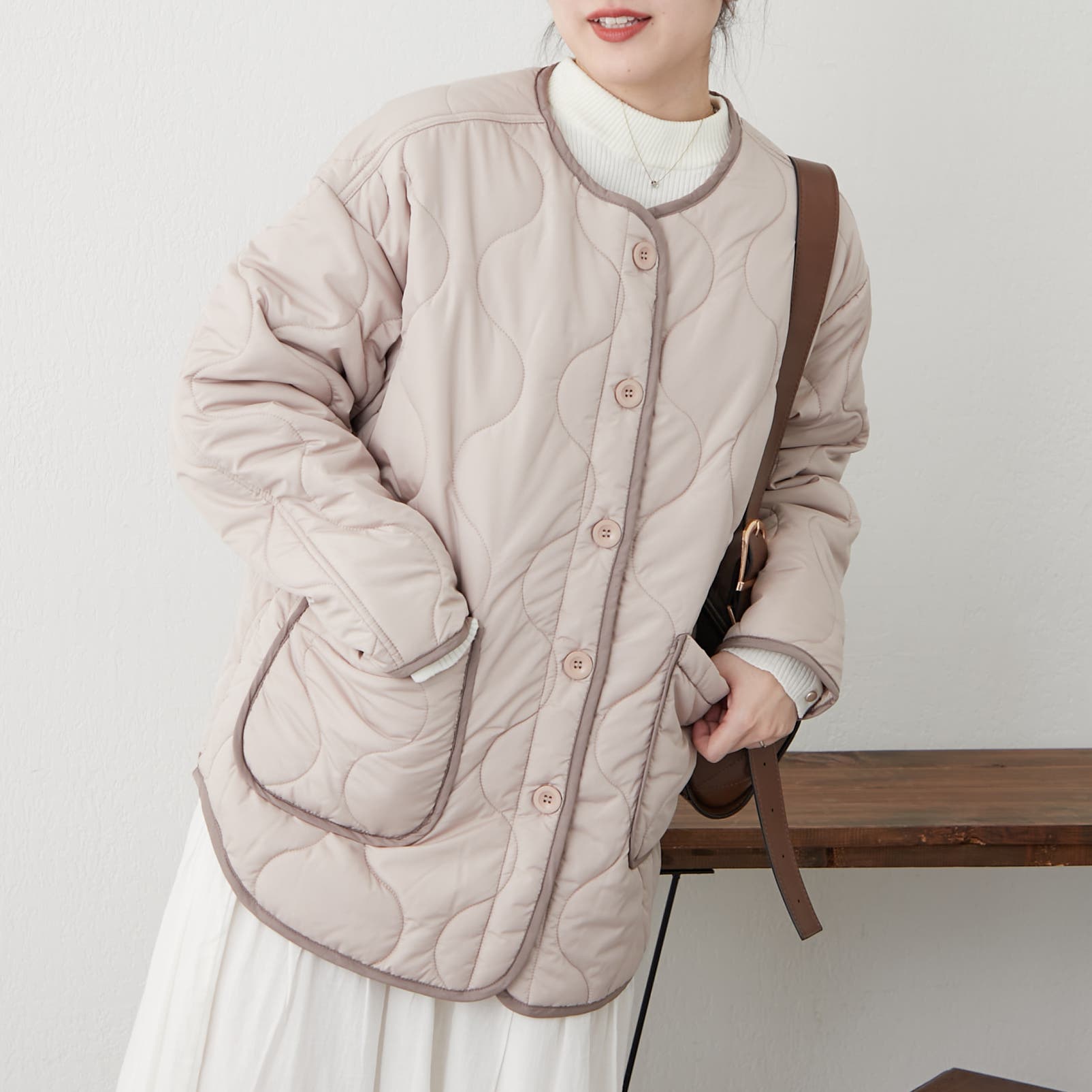 配色パイピングキルトジャケット[品番：OLOW0015156]｜RMAF NICE CLAUP / OLIVE des OLIVE（リマインド ...