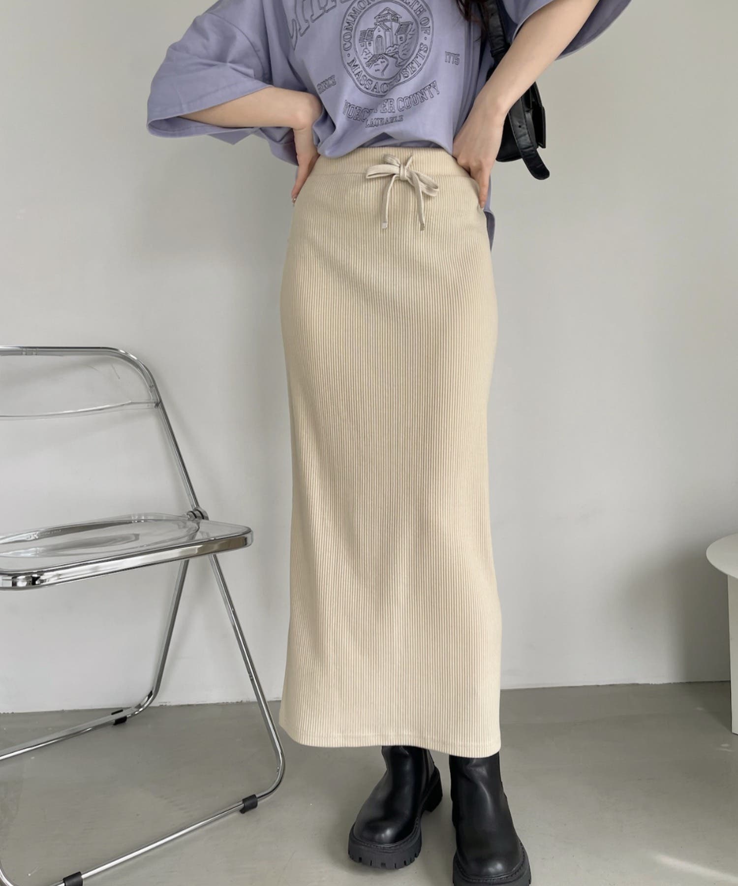 カット リブ ナロースカート[品番：ORGW0008631]｜Ada.（エイダ）｜レディース｜Shoplist