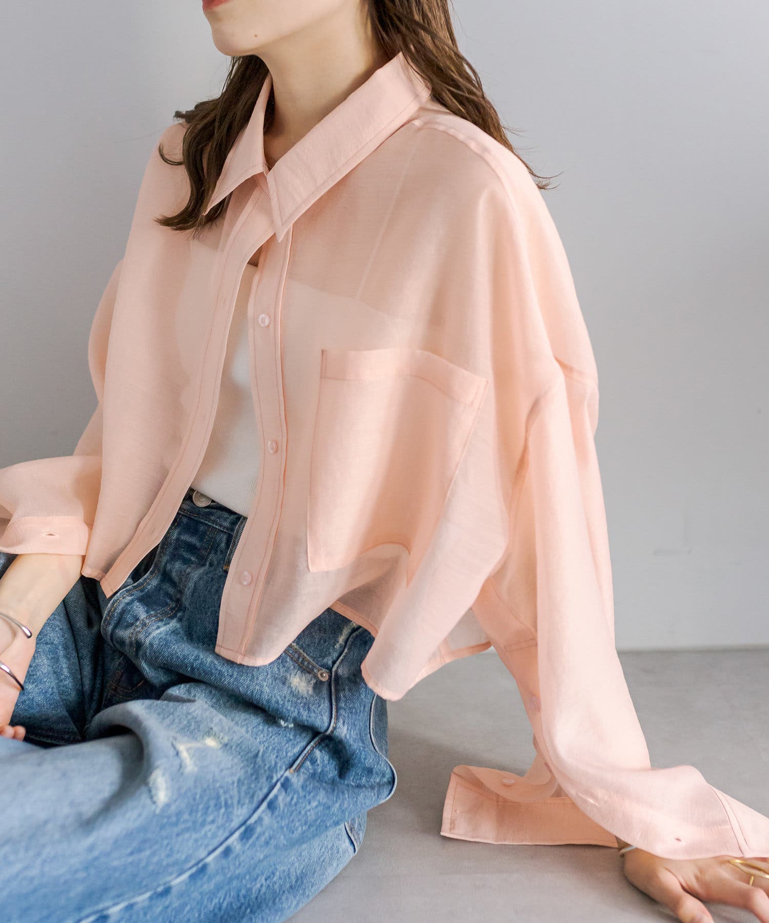 【mystic】シアーショートシャツ[品番：PALW0003112]｜PAL GROUP OUTLET（パルグループアウトレット）のレディース ...