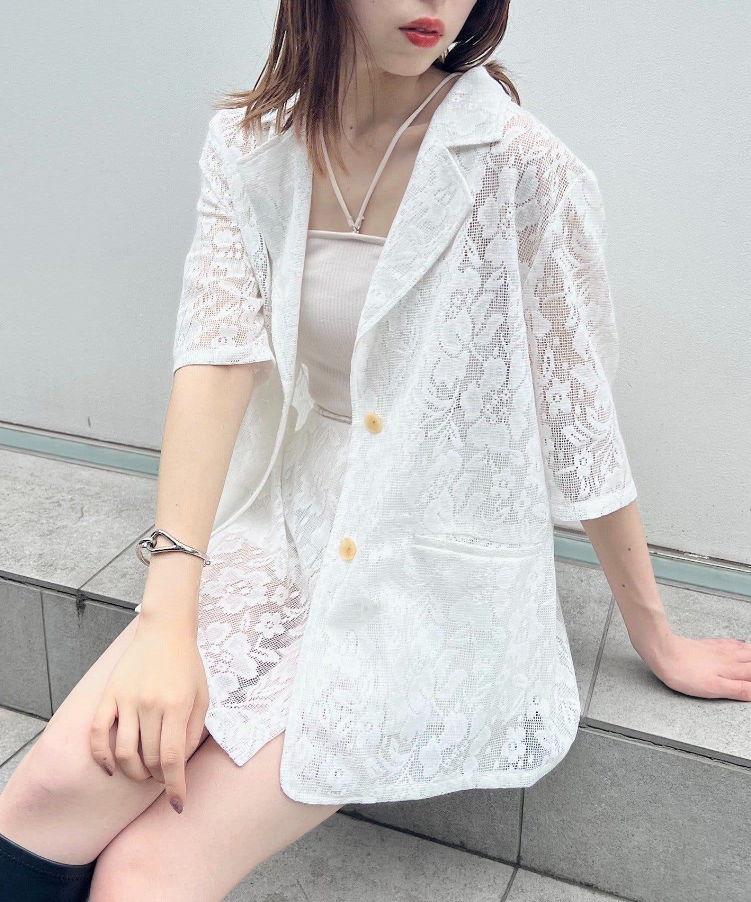 【Chico】レース5分袖シャツJKT[品番：PALW0003184]｜PAL GROUP OUTLET（パルグループアウトレット）の ...