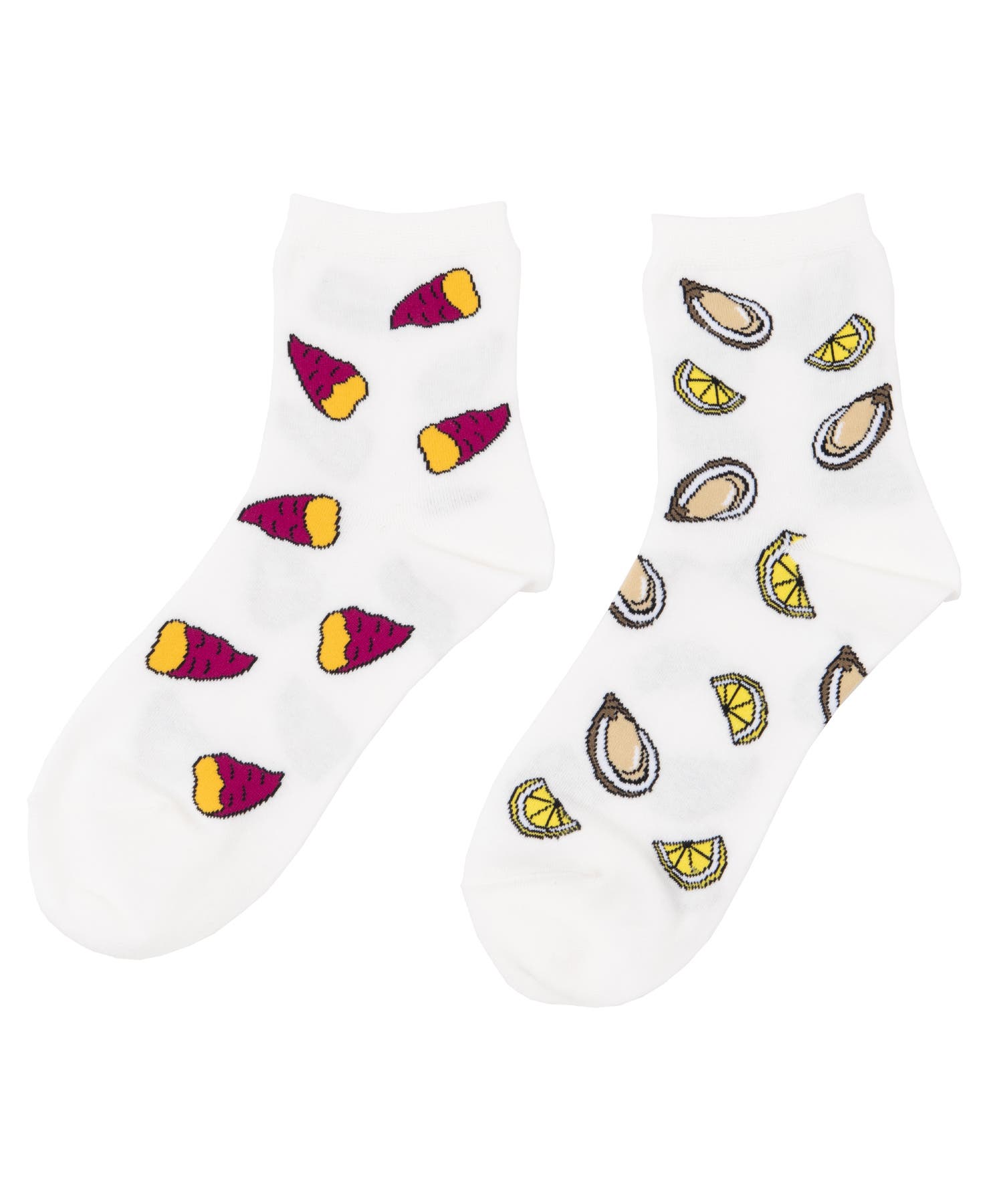 フード総柄ソックス(IMO KAKI)[品番：PNYW0004054]｜PUNYUS （プニュズ）のレディースファッション通販｜SHOPLIST（ショップリスト）