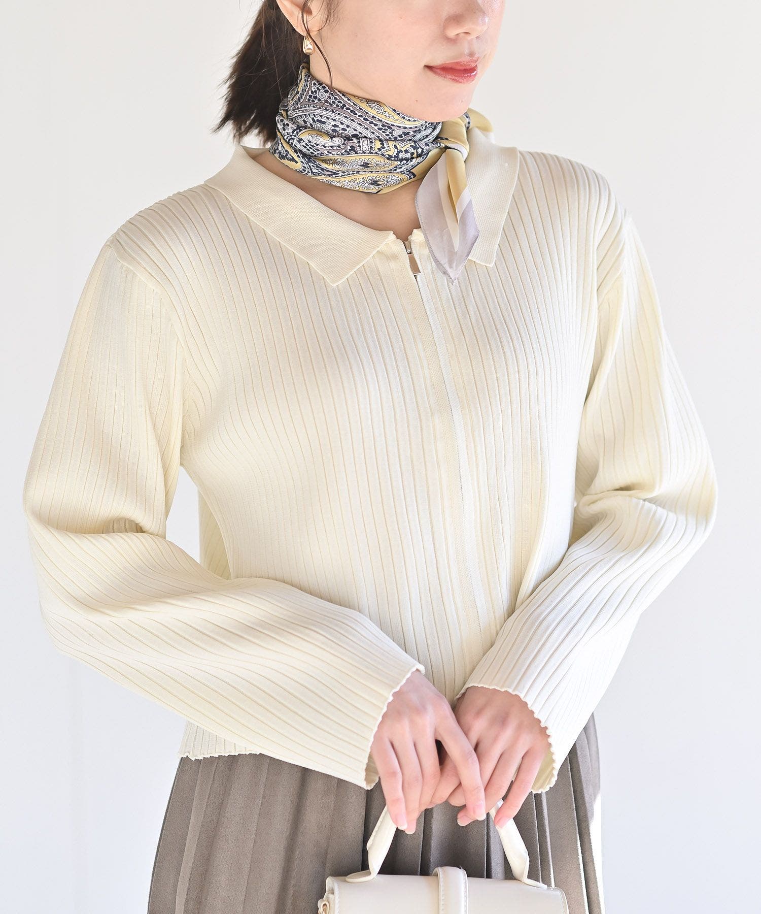 ダブルZIPショート丈リブニットプルオーバー[品番：RPSW0002288]｜rps（アールピーエス）のレディースファッション通販｜SHOPLIST（ショップリスト）