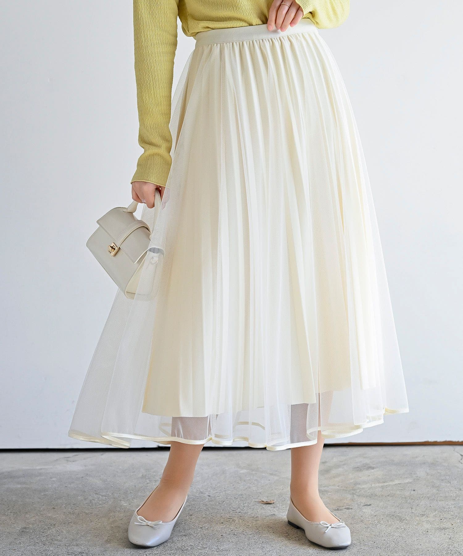 インナープリーツチュールフレアースカート[品番：RPSW0002386]｜rps（アールピーエス）のレディースファッション通販｜SHOPLIST（ショップリスト）
