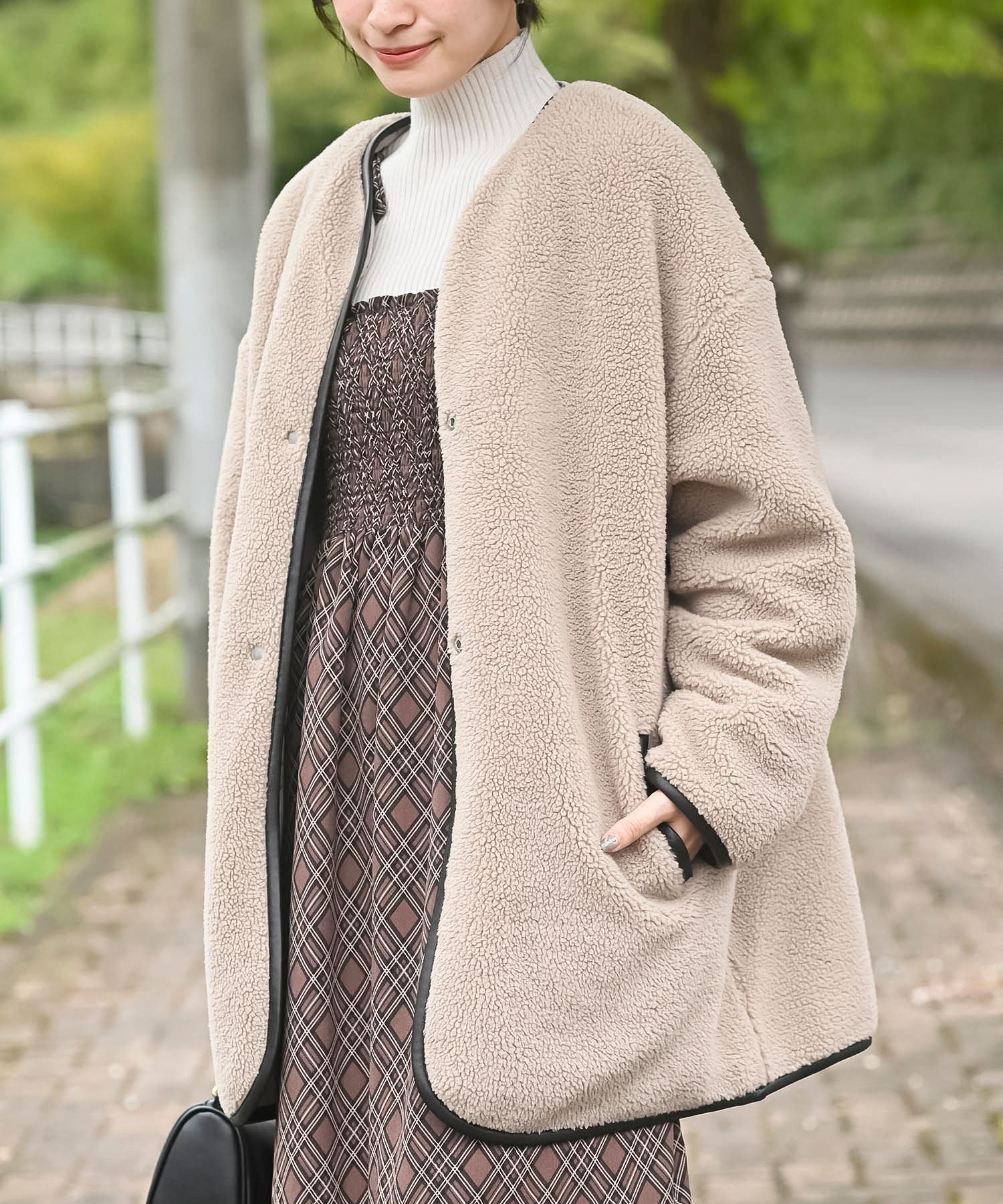 ボア×キルトリバーシブルジャケット[品番：RPSW0002141]｜rps（アールピーエス）のレディースファッション通販｜SHOPLIST（ショップリスト）