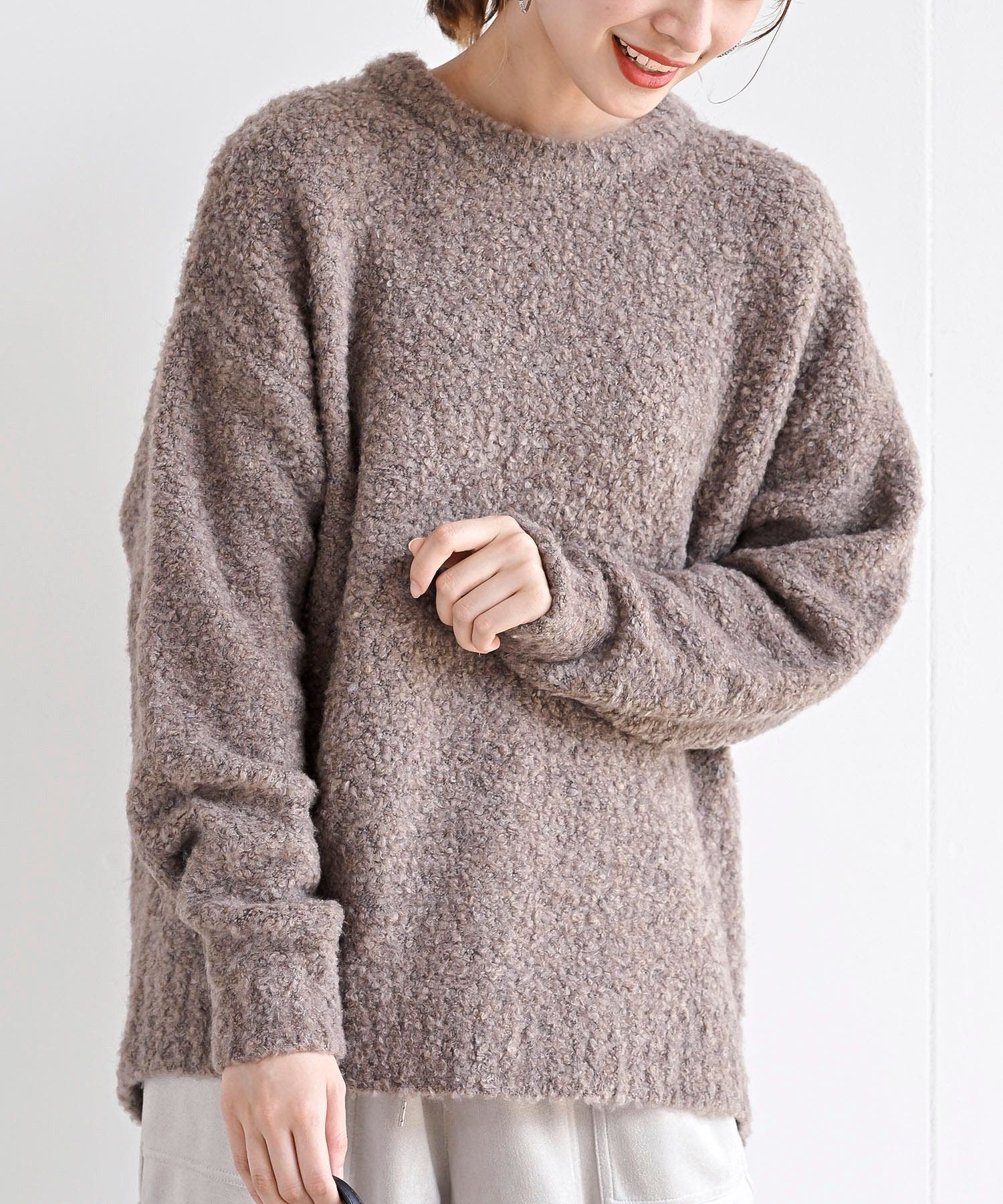 ブークレロングニットプルオーバー[品番：RPSW0002166]｜rps（アールピーエス）のレディースファッション通販｜SHOPLIST（ショップリスト）