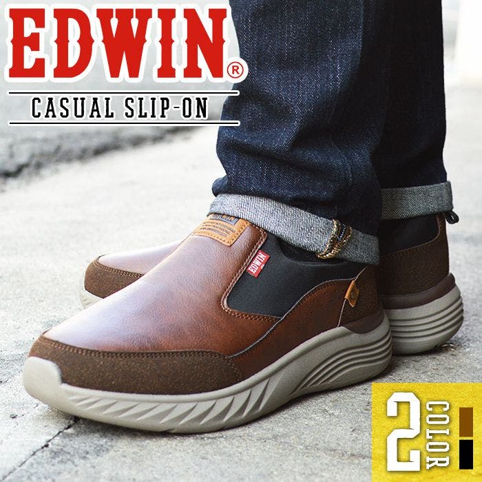 EDWIN エドウィン スリッポン[品番：FTCS0001205]｜ShoeSquare（シュースクエア）のメンズファッション通販｜SHOPLIST（ショップリスト）