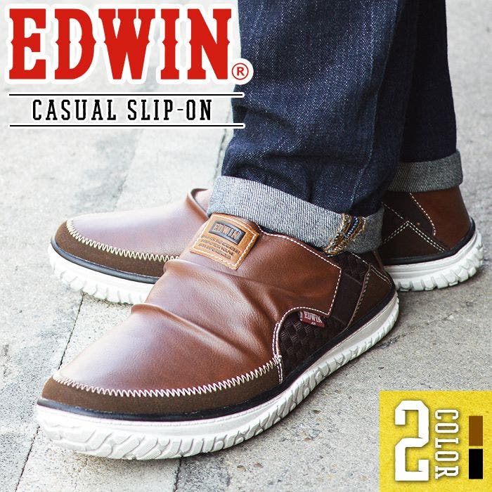 EDWIN エドウィン スリッポン[品番：FTCS0001206]｜ShoeSquare（シュースクエア）のメンズファッション通販｜SHOPLIST（ショップリスト）