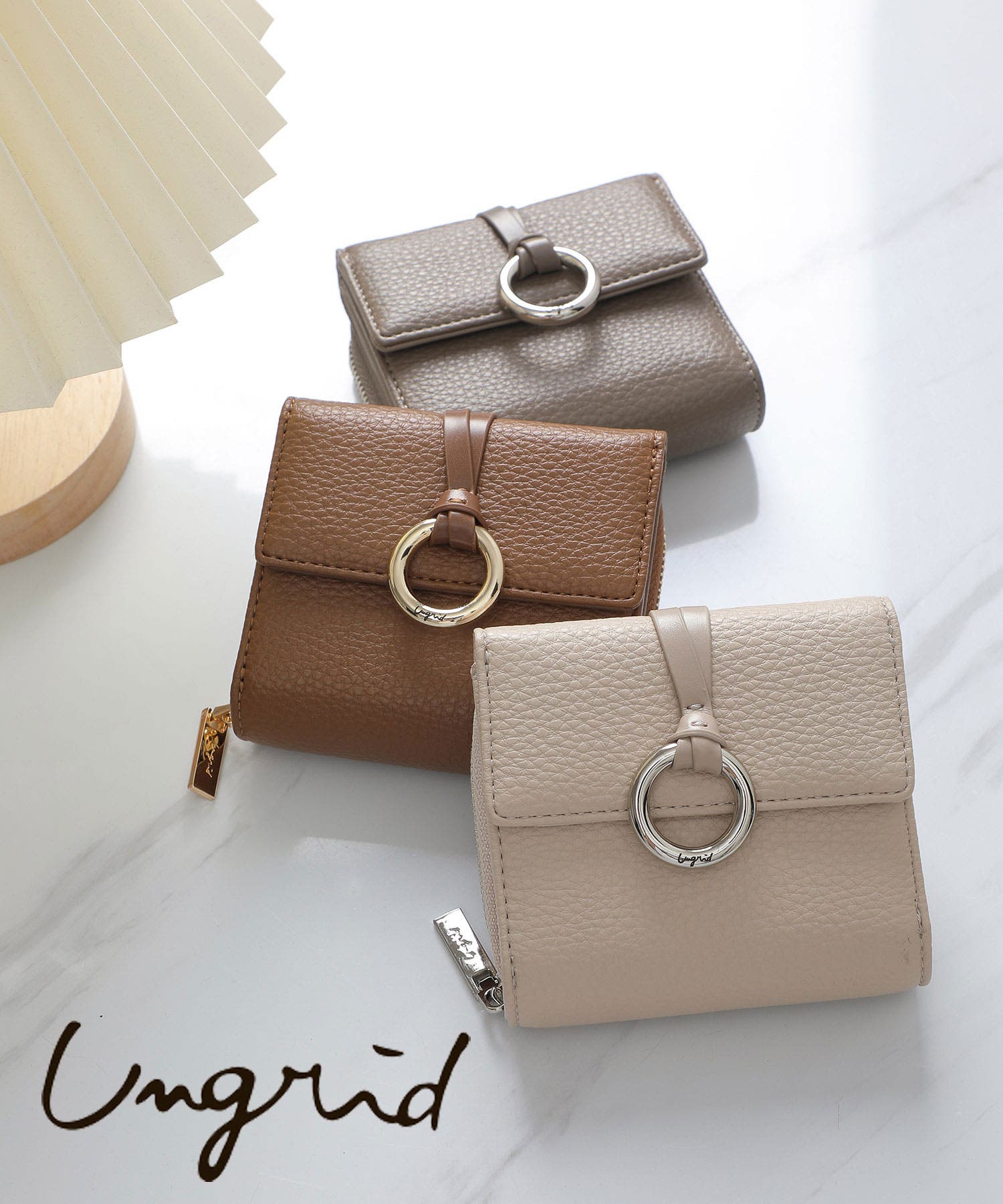 【Ungrid/アングリッド】リング フラップミニウォレット[品番：STCW0000780]｜STYLE CODE （スタイルコード）のレディースファッション通販｜SHOPLIST（ショップリスト）