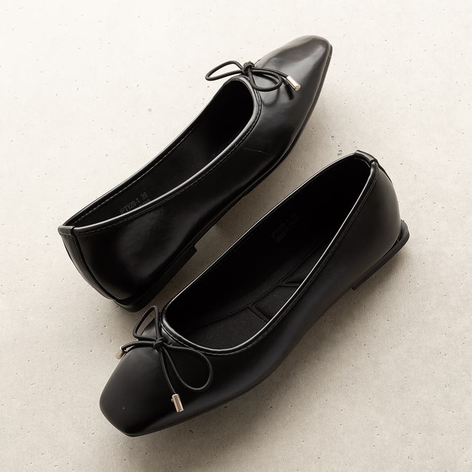 スクエアヒール リボンパンプス / バレエシューズ ballet shoes[品番：XO000005188]｜SVEC（シュベック）のレディースファッション通販｜SHOPLIST（ショップリスト）