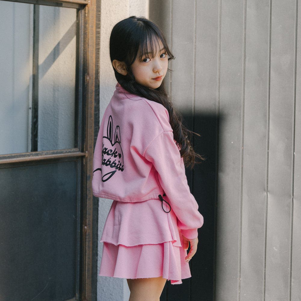 【U.TRACK】バックプリントクロップドハーフジップトップス[品番：VINK0003288]｜URBAN CHERRY（アーバンチェリー）のキッズファッション通販｜SHOPLIST（ショップリスト）