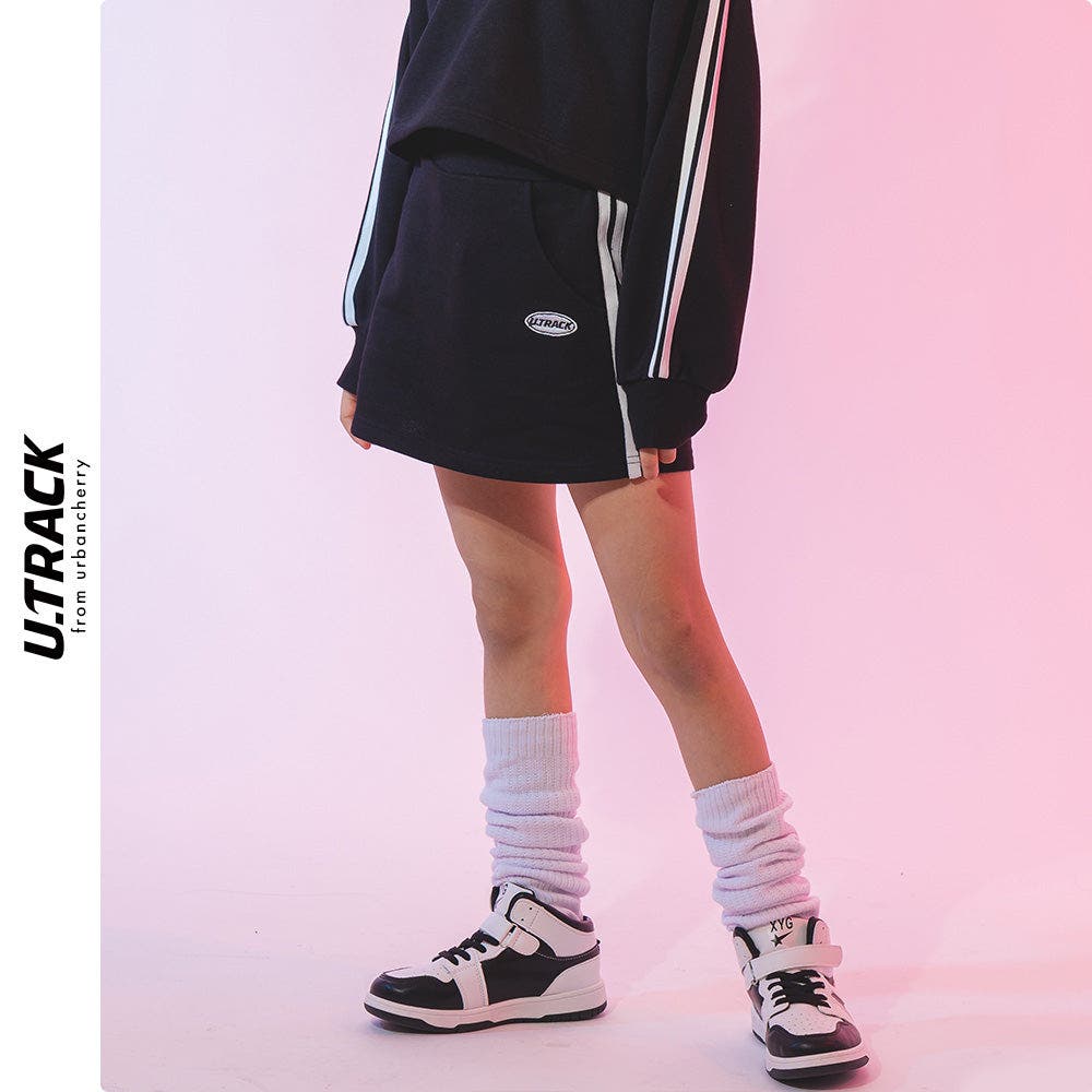 【U.TRACK】ワンポイントサイドラインキュロットスカート[品番：VINK0002288]｜URBAN CHERRY（アーバンチェリー）のキッズファッション通販｜SHOPLIST（ショップリスト）