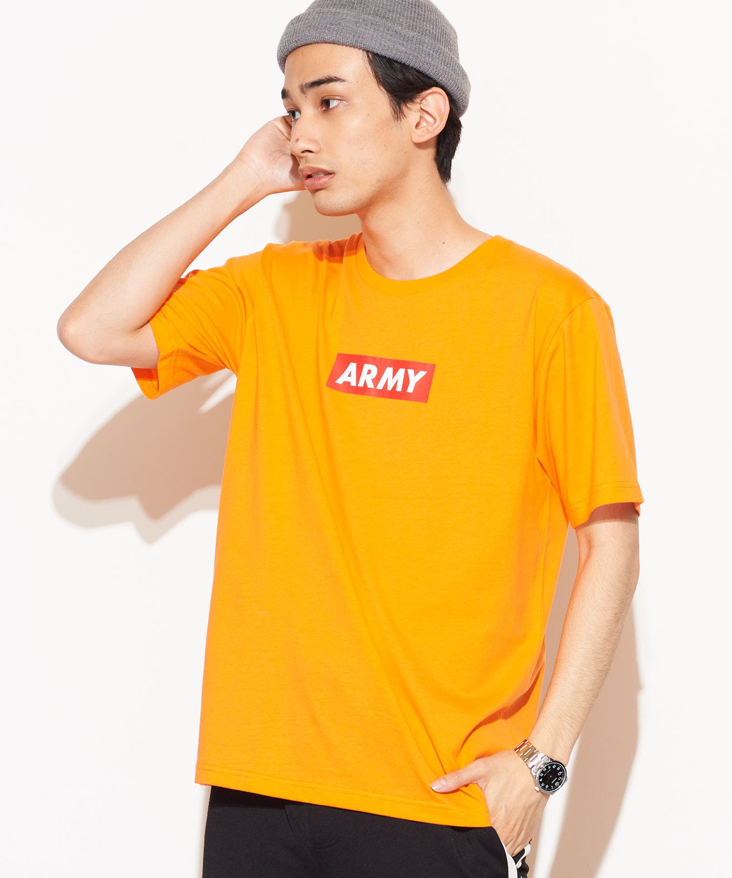 ARMYボックスロゴTシャツ WE19SM03-M016[品番：WG010037920]｜WEGO【WOMEN】（ウィゴー）のレディース ...