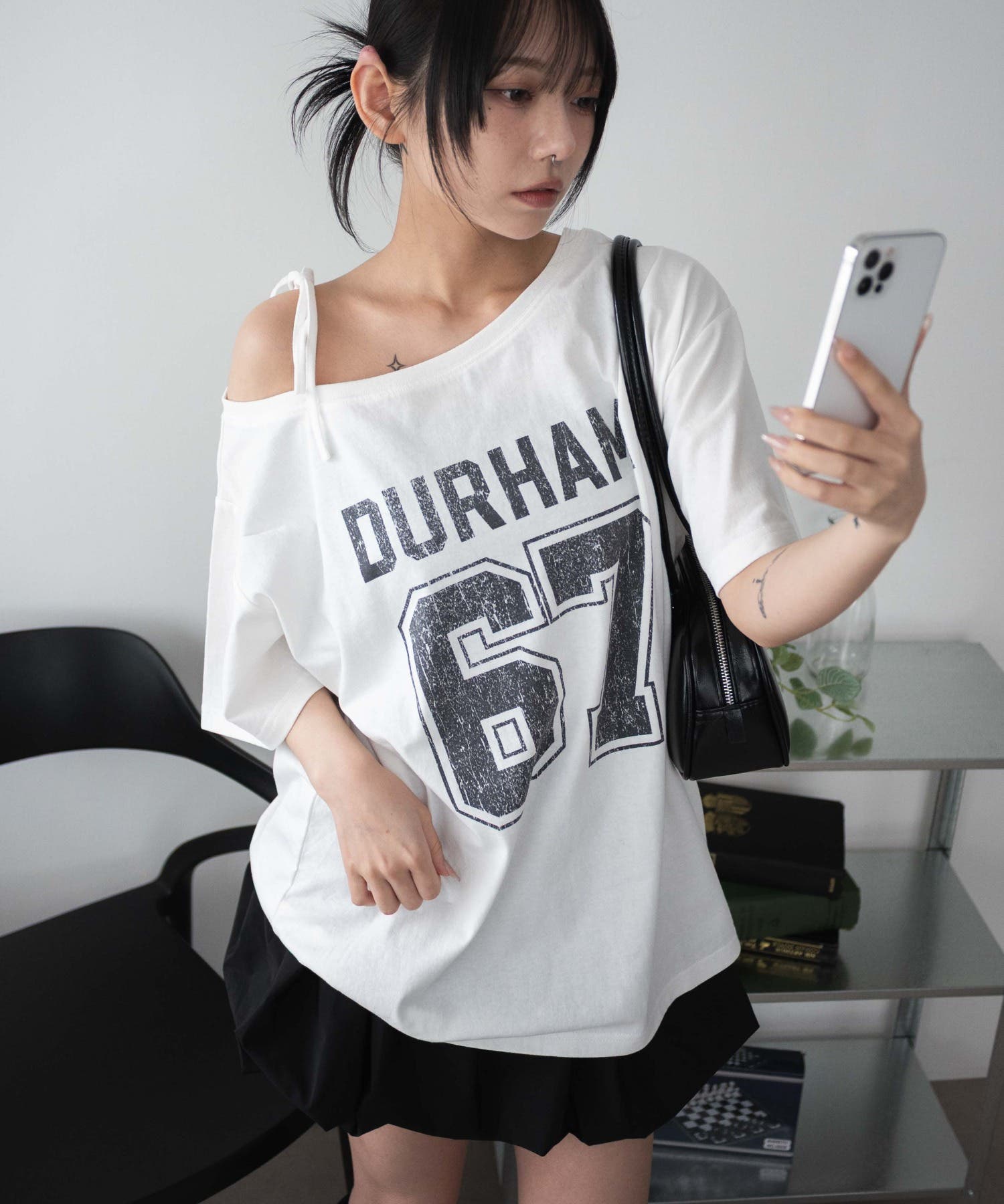 2WAYグラフィックワンショルBIGT[品番：WG010093949]｜WEGO【WOMEN】（ウィゴー）のレディースファッション通販｜SHOPLIST（ショップリスト）